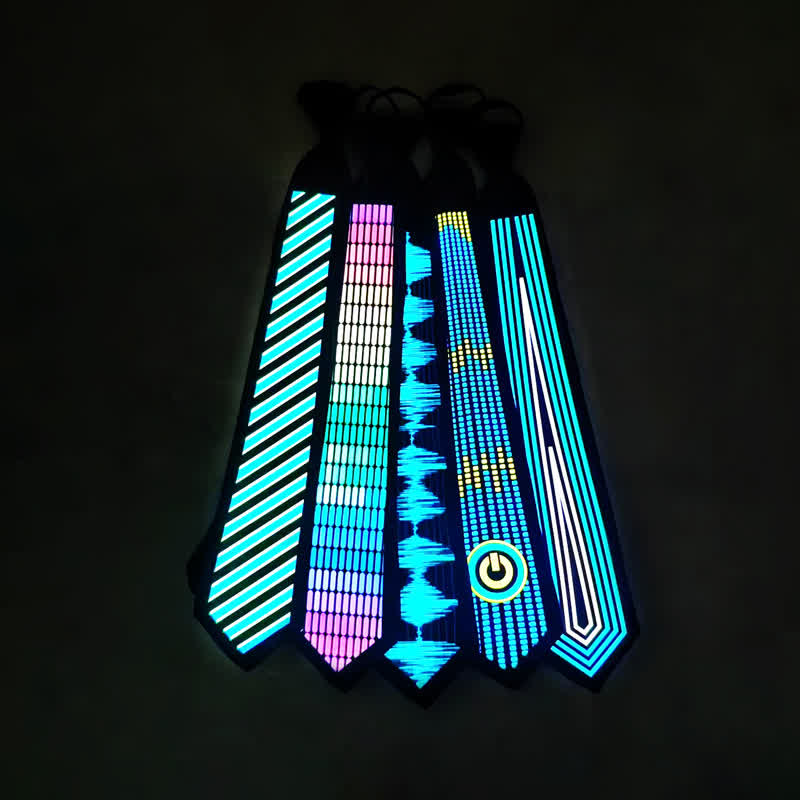 Party Voice Control Light Up Glow In Dark LED Necktie – FloralTrip