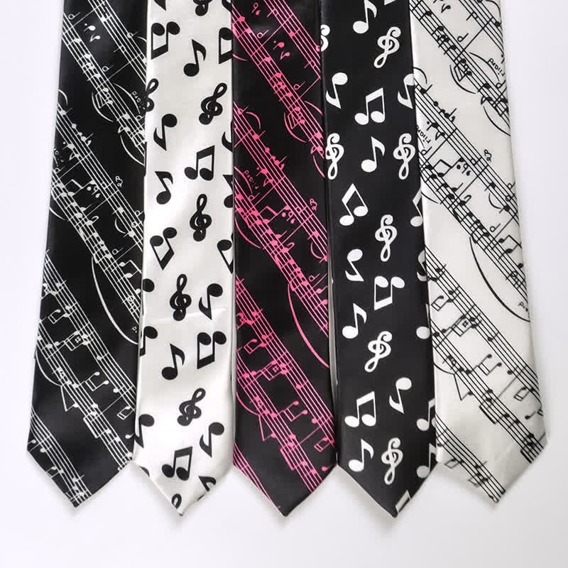 Men's Personality Piano Music Note Necktie – FloralTrip